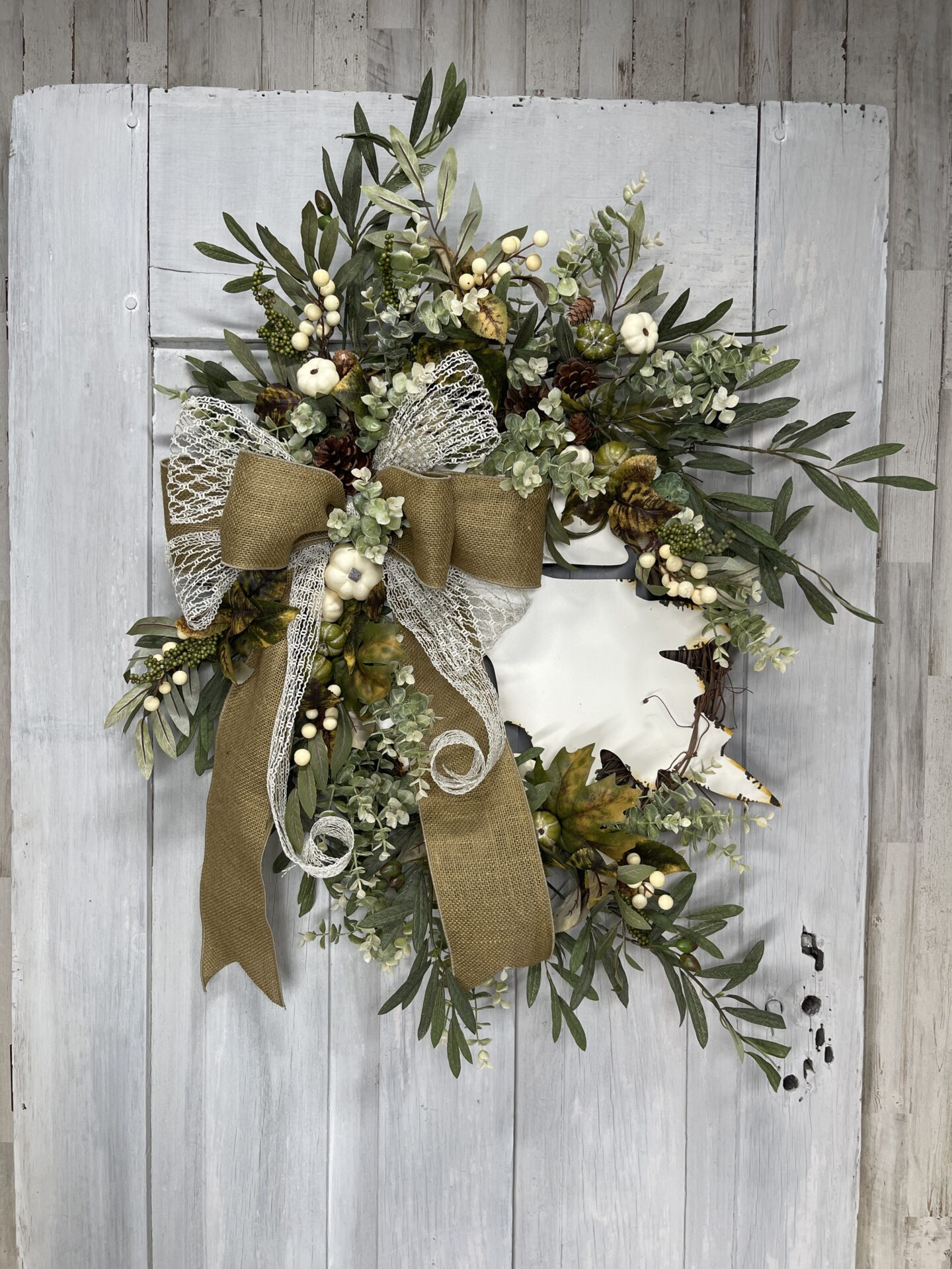 Autumn Harvest Cottage Workshop Harvest Cottage Charm Leaf Wreath Kit ...