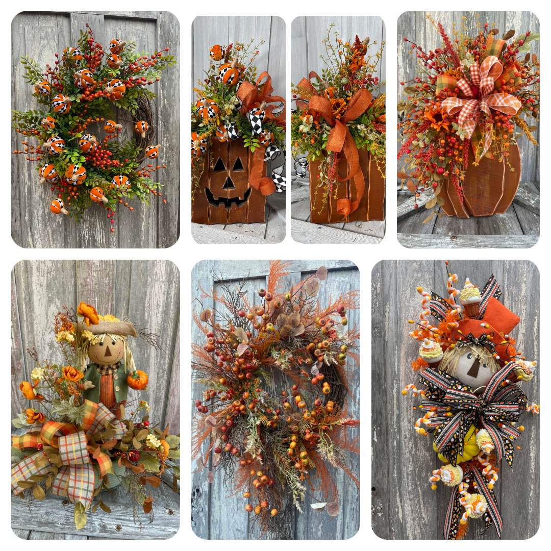 Fall to Halloween Wreath & Decor Compilation Supply List - Kelea's Florals