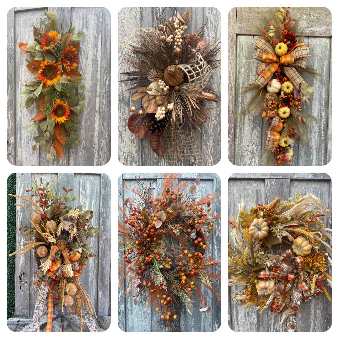 Traditional Fall Wreath Ideas Compilation - Kelea's Florals