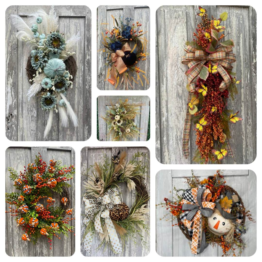 Non Traditional Fall Wreaths Compilation Supply List - Kelea's Florals