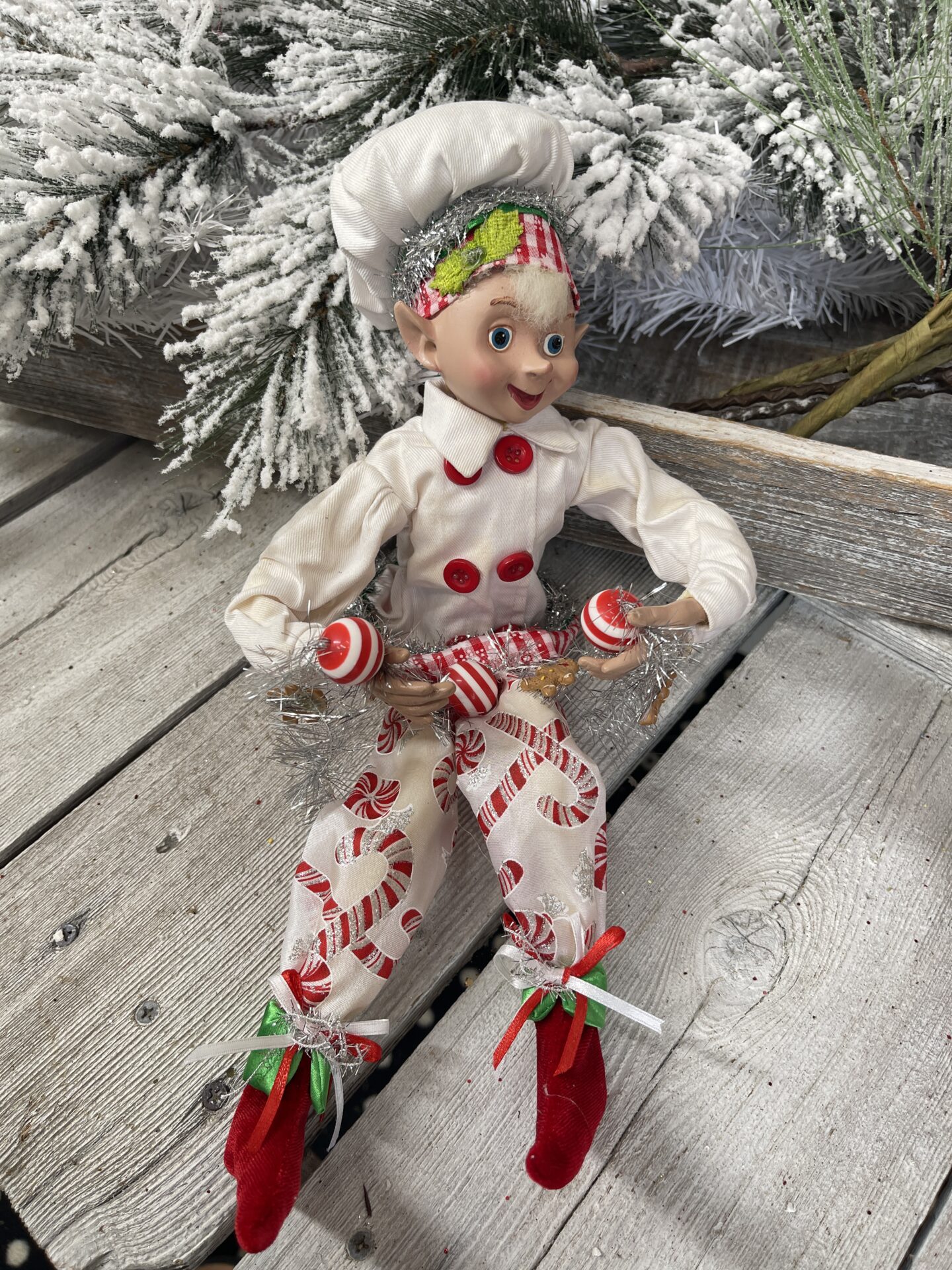 Baker Elf in Candy Pants with Small Candies - Kelea's Florals