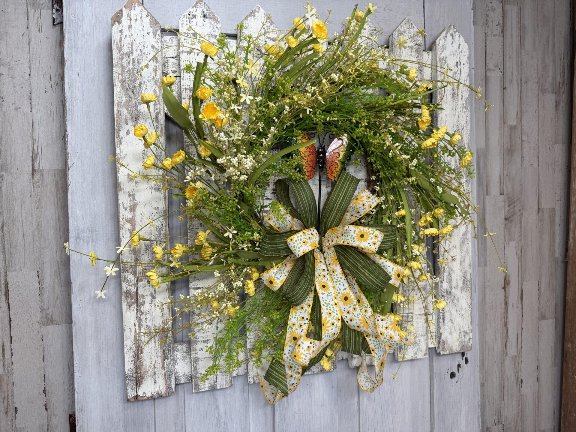 Butterflies and Sunshine Wreath Kit - Kelea's Florals