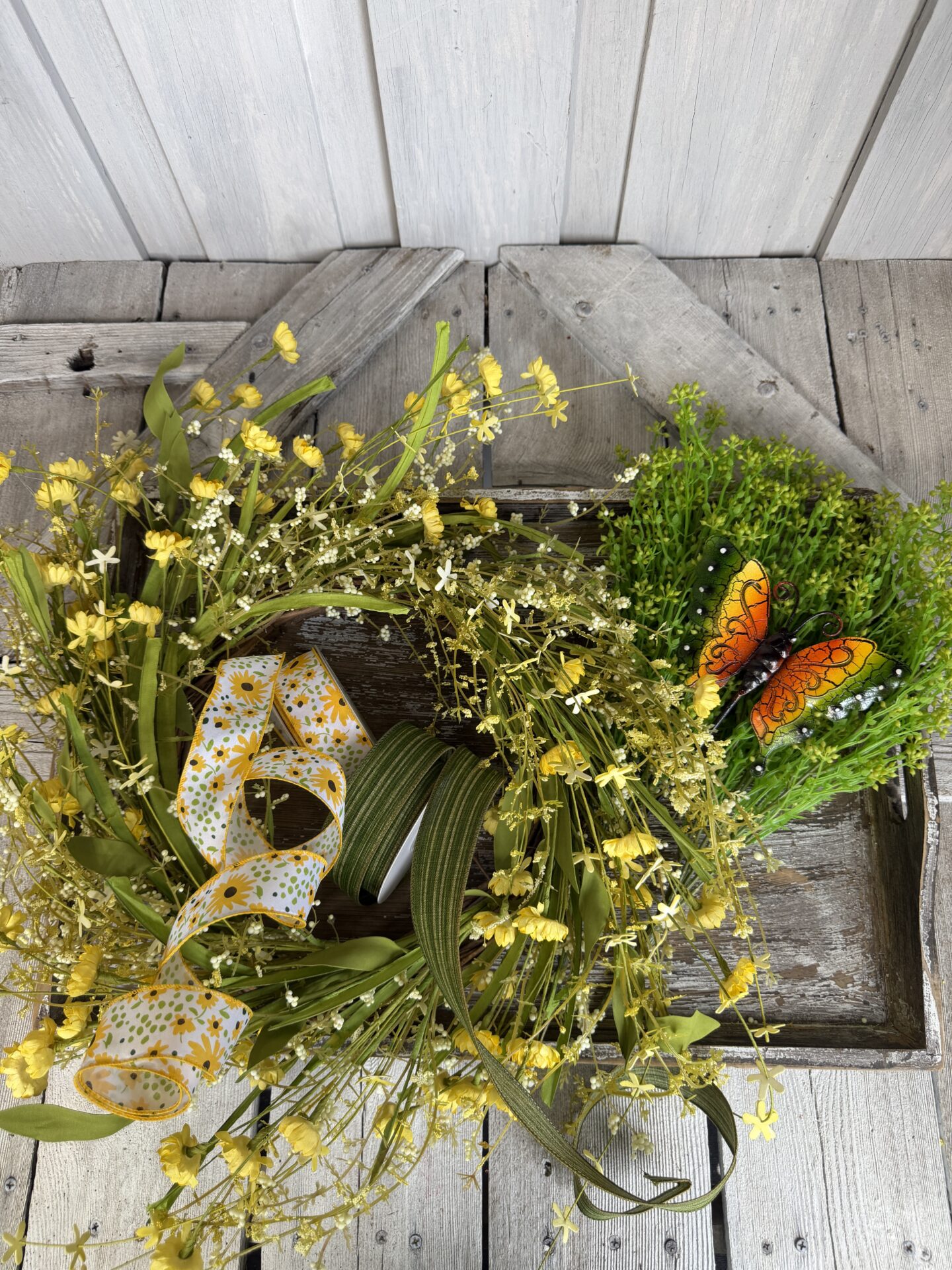 Butterflies and Sunshine Wreath Kit - Kelea's Florals
